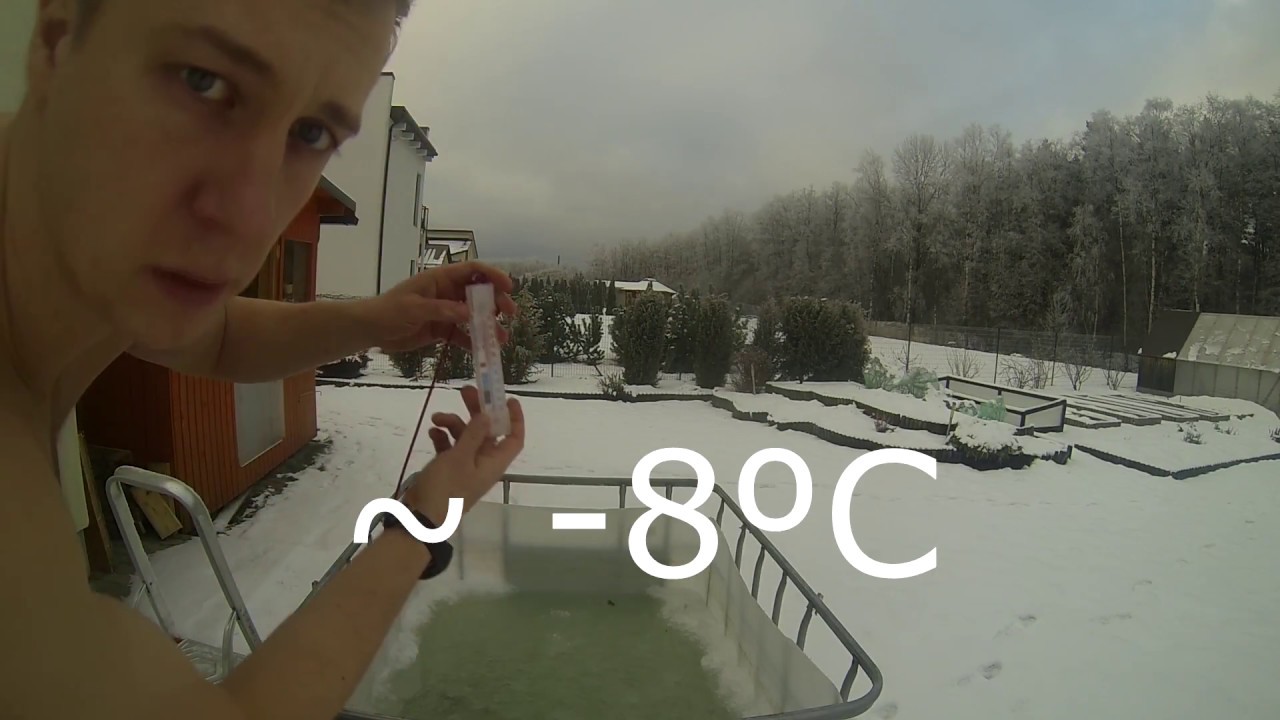 Extreme Ice Bath Below Freezing Temperature - my first experience at -8 ...