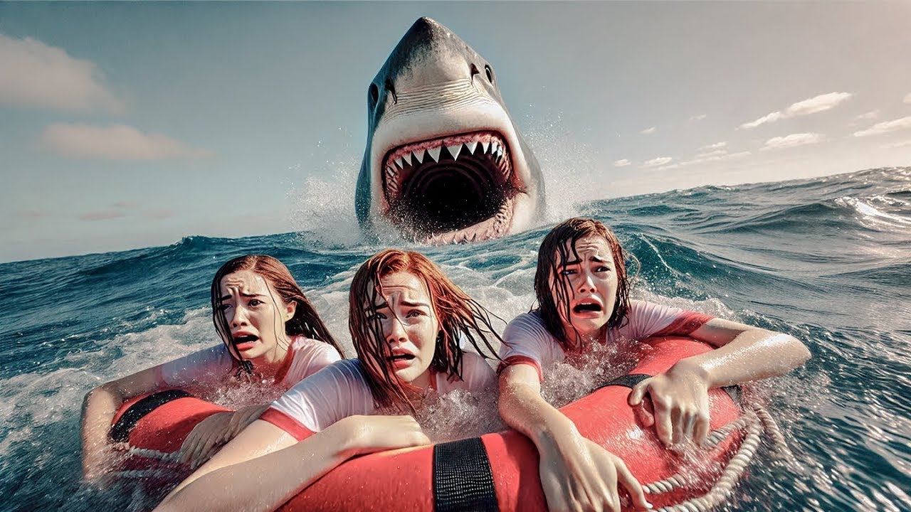5 Girls Adrift In The Ocean With Only 1 Life Jacket And A Shark ...