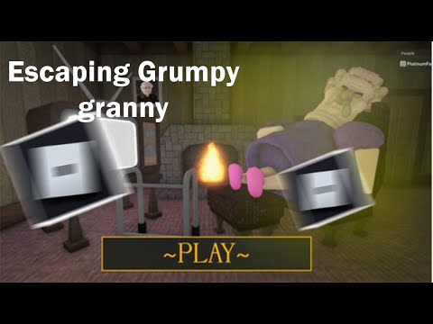 Escaping Grumpy Granny / Easy Mode / Roblox gameplay Walkthrough 1080p ...