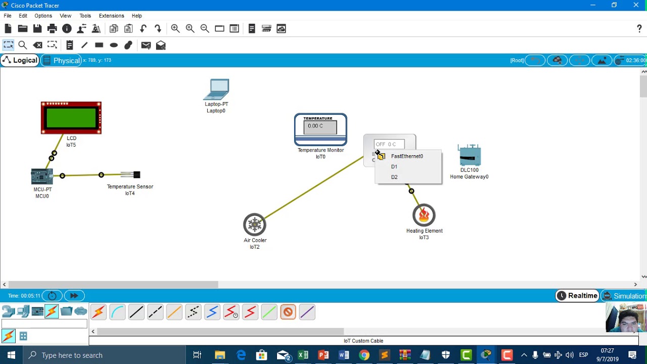 MEDIDOR DE TEMPERATURA UTILIZANDO IoT EN CISCO - YouTube