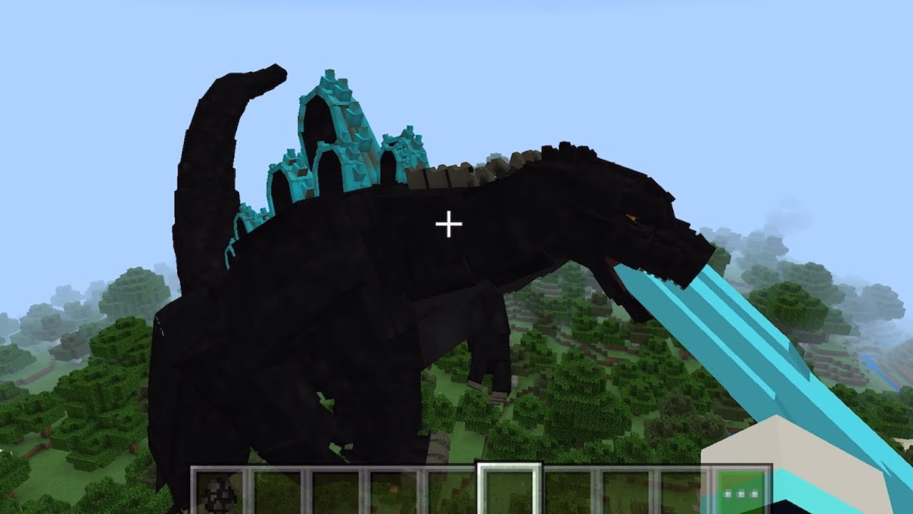 Heisei Godzilla takes over Minecraft - Minecraft PE - - YouTube