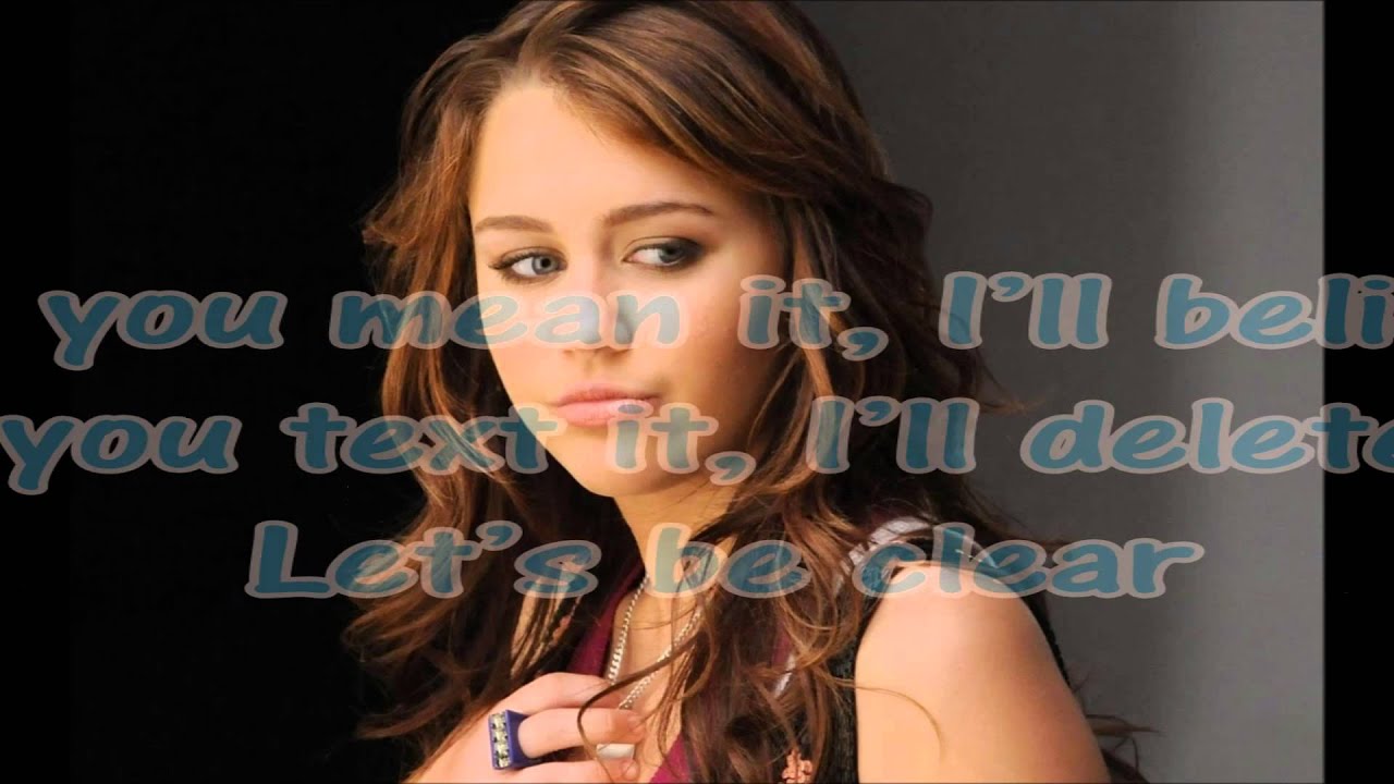 Miley Cyrus - 7 things (Lyrics) - YouTube