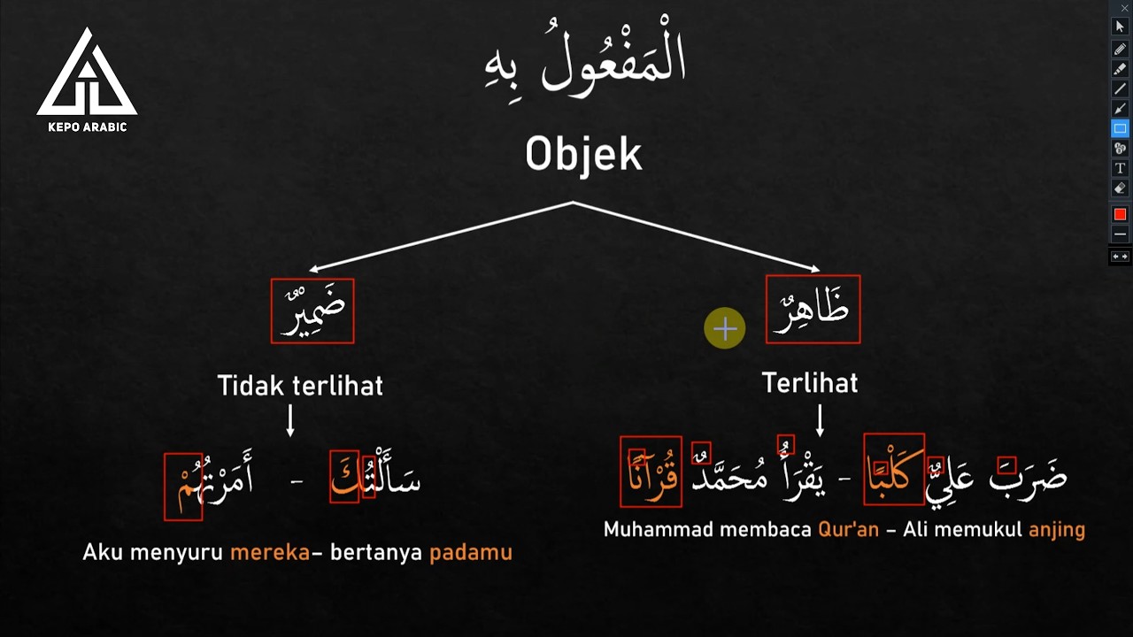 Belajar bahasa arab dari nol part 50 || Isim Mansub : 1. Maf'ulun bihi ...