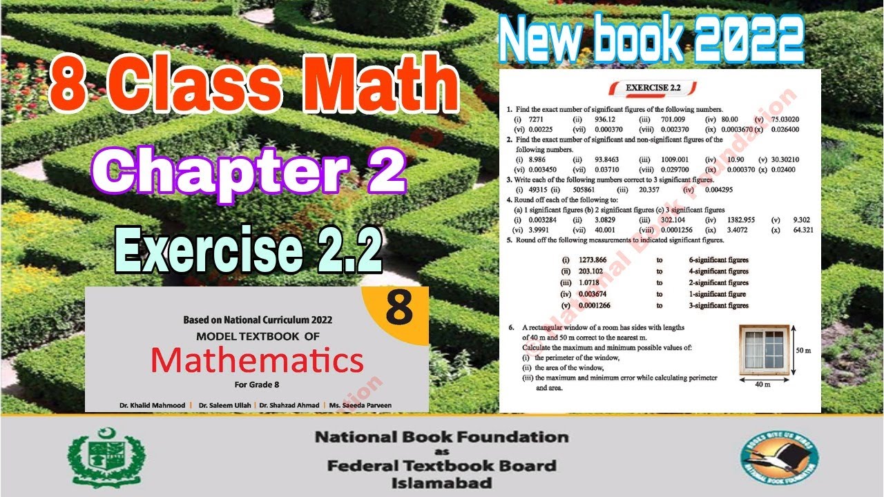 Class 8 Math Chapter 2 exercise 2.2 | significant and non sign figure ...