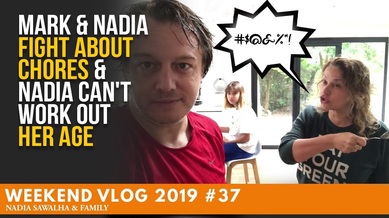 WEEKEND VLOG #37 Mark & Nadia FIGHT About CHORES & NADIA Can't Work Out ...