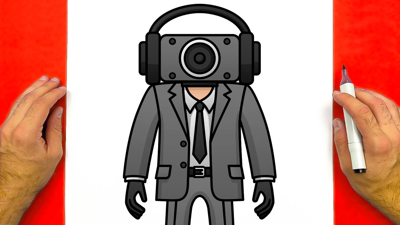 How to Draw Speakerman from Skibidi Toilet - Easy Drawing and Coloring ...