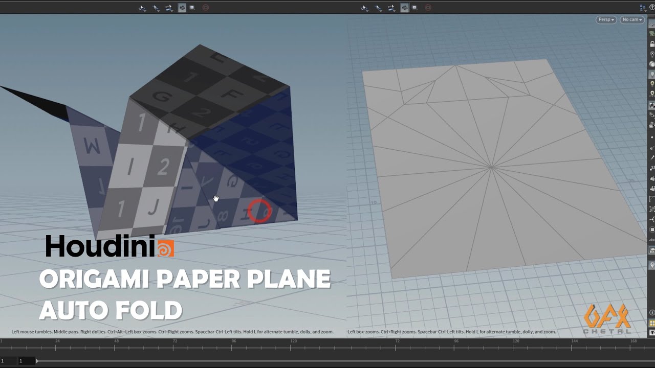Houdini Work | Origami Paper Plane - Auto Fold - YouTube