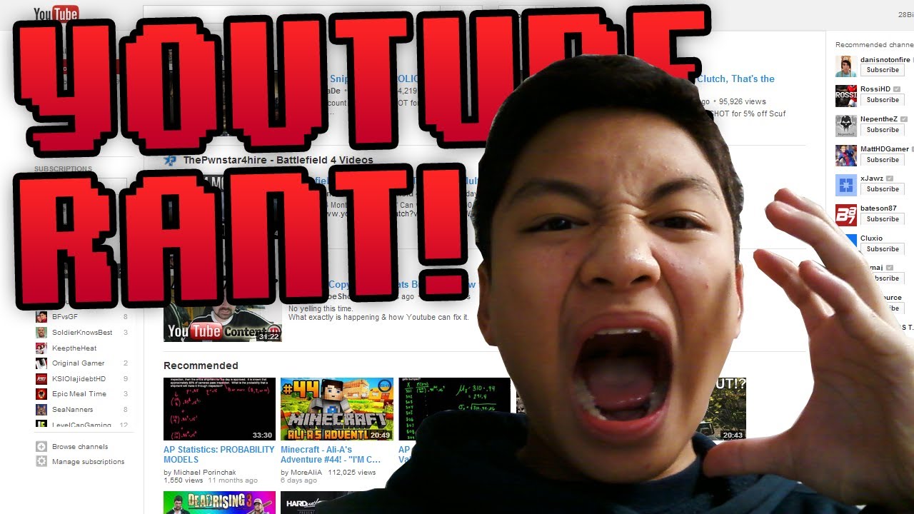 Youtube SCREWING Small Channels! ("Youtube New Content ID System RANT ...