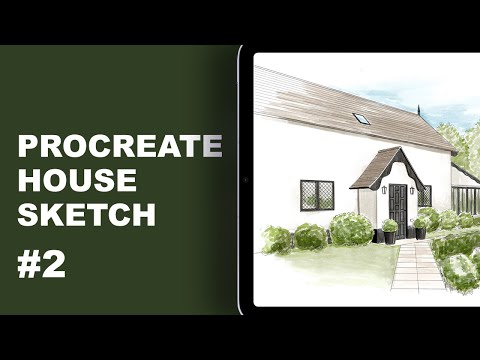 Procreate House sketch - YouTube