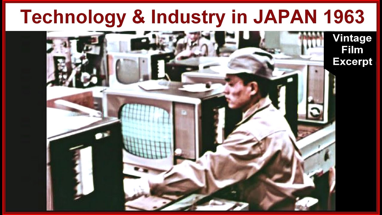 Japan 1963: Industry, Technology, Electronics, Automation, TV ...