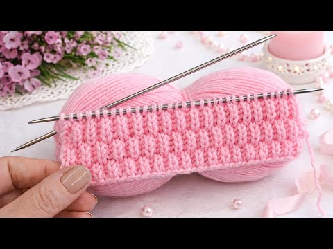 Üç Günde Yelek Örün O Kadar Kolay 🌸İki Şiş Örgü Yelek Model Desen🌸 #crochet #knitting #diy 