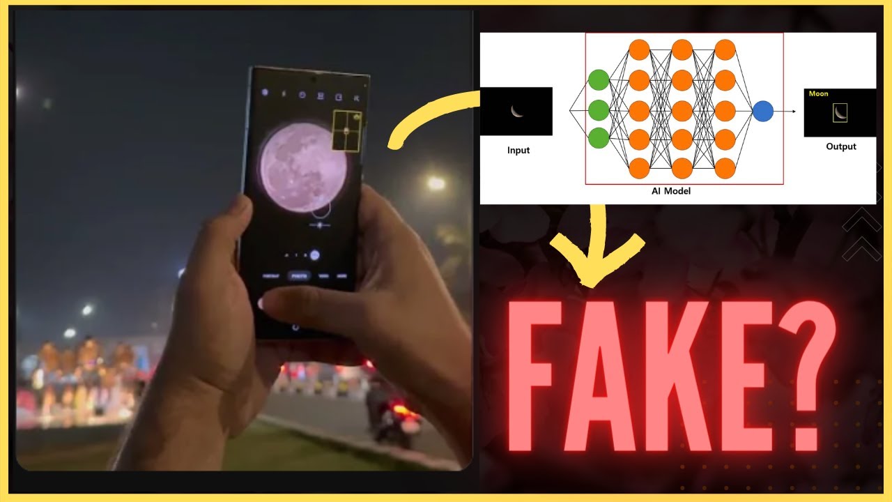 How is Samsung Moon Zoom Shot Fake? - AI Engineer Explains - YouTube