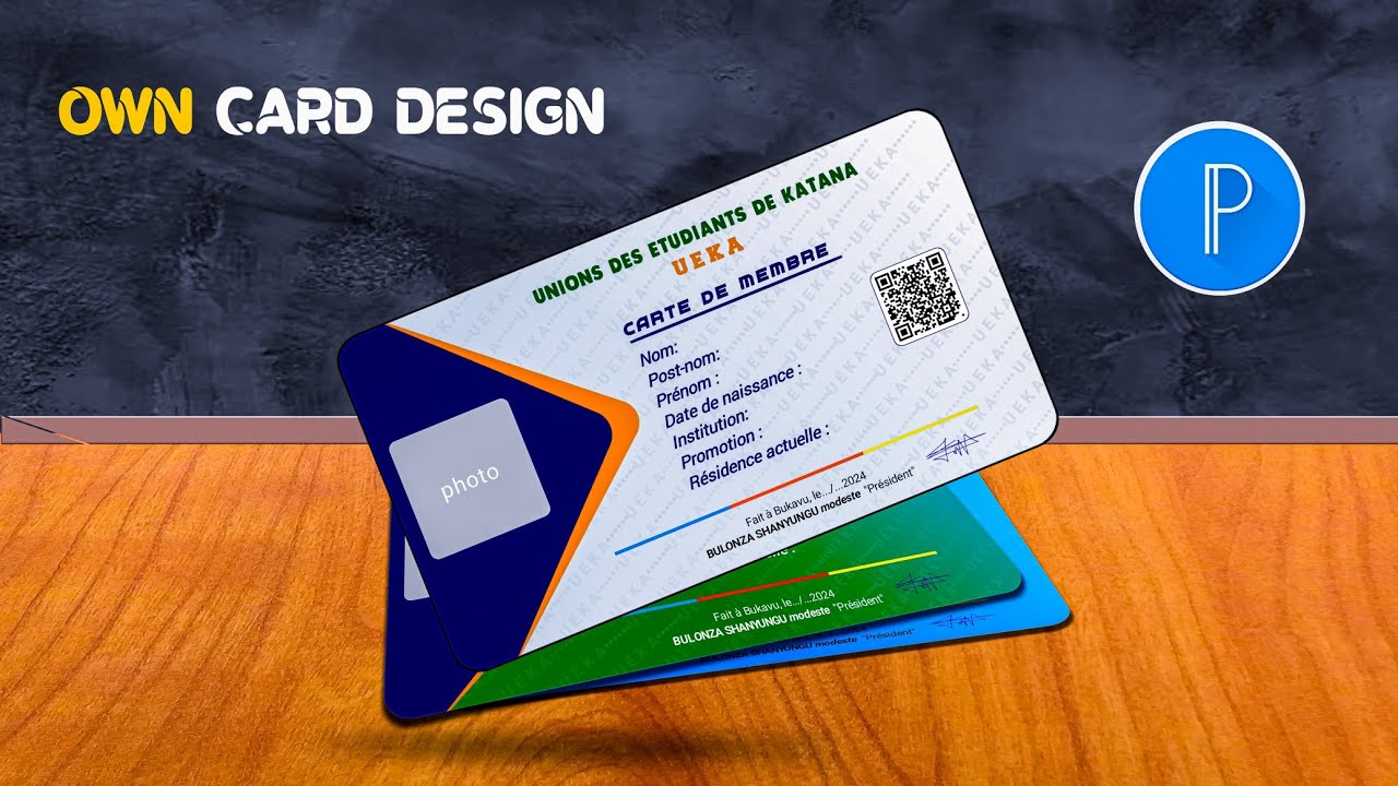 Make your own membership card for a company - YouTube