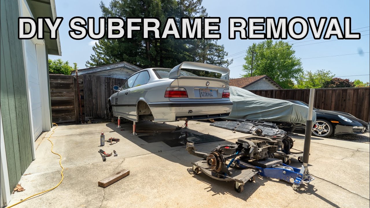 How to Remove and Reinforce Your E36 Subframe! (PART 1) - YouTube