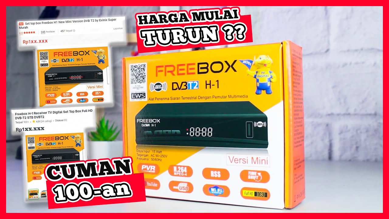 Harga STB Mulai Turun!? Set Top Box TV Digital Harga Murah 100ribuan ...