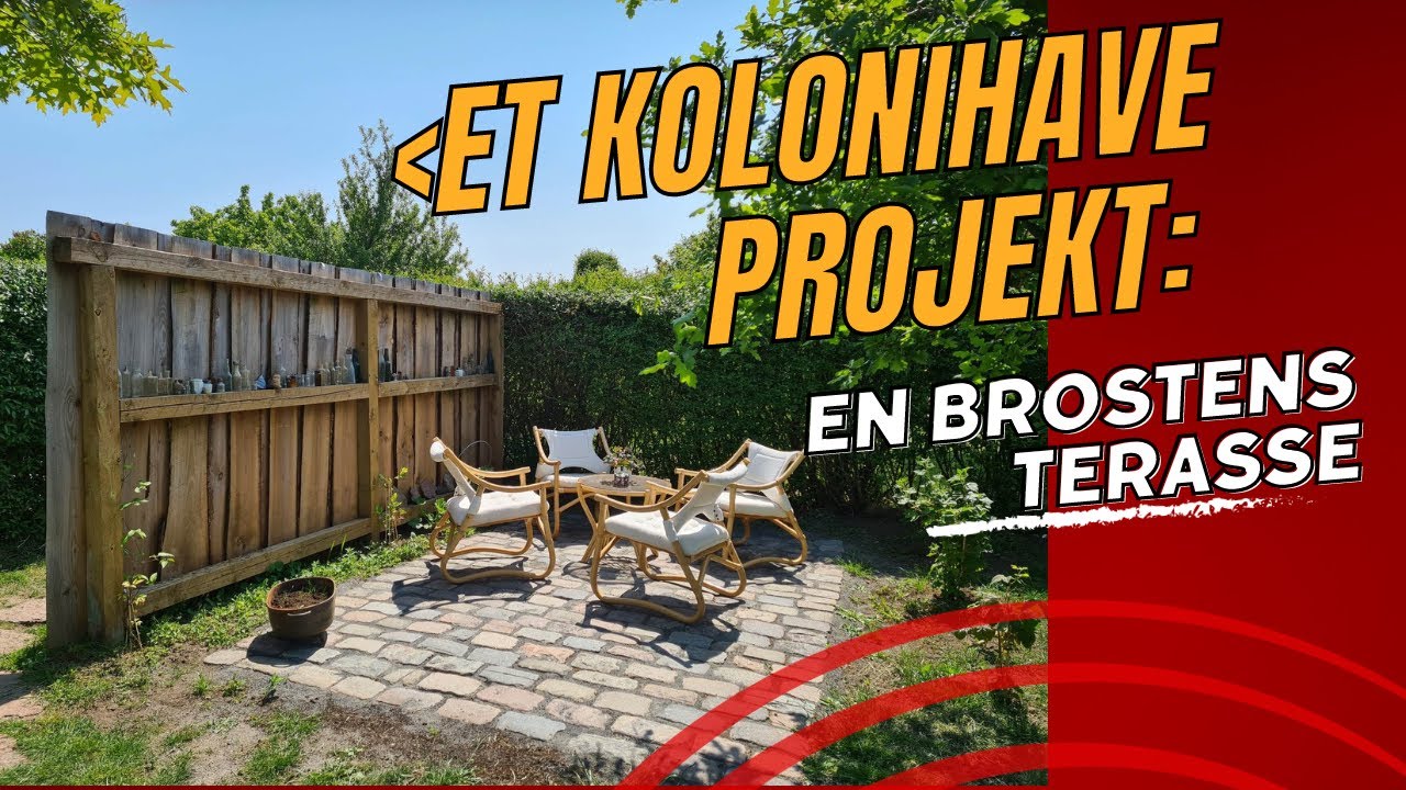 Et kolonihave projekt: Brostens terrasse - YouTube