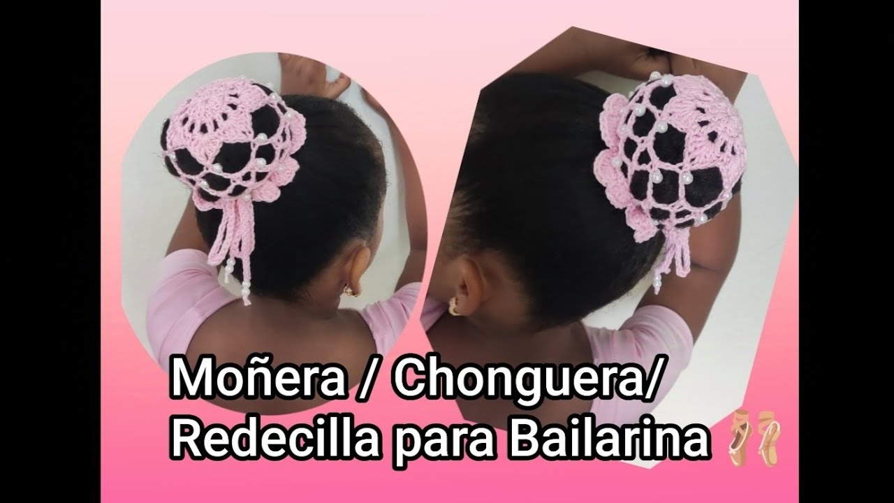 Cómo Tejer RED PARA CHONGO | Moño de Bellet a Crochet 🩰 | Redecilla ...