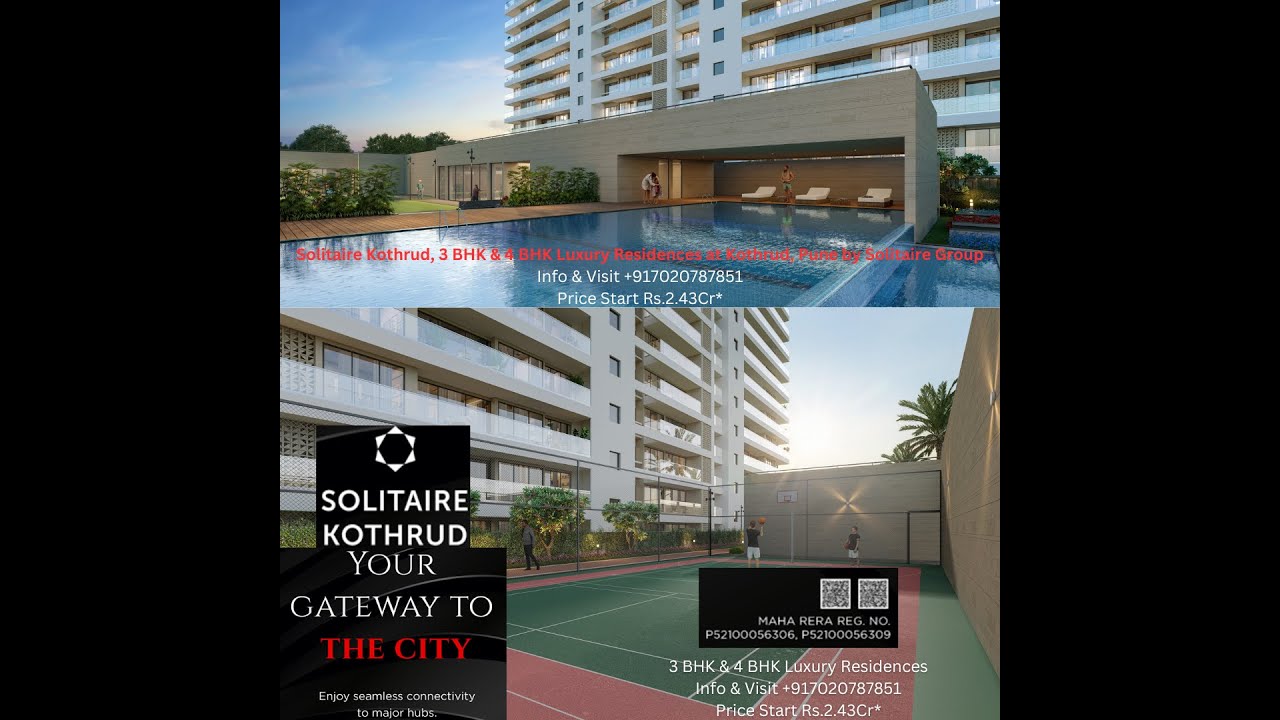 Solitaire Kothrud, 3 BHK & 4 BHK Luxury Residences at Kothrud, Pune by ...