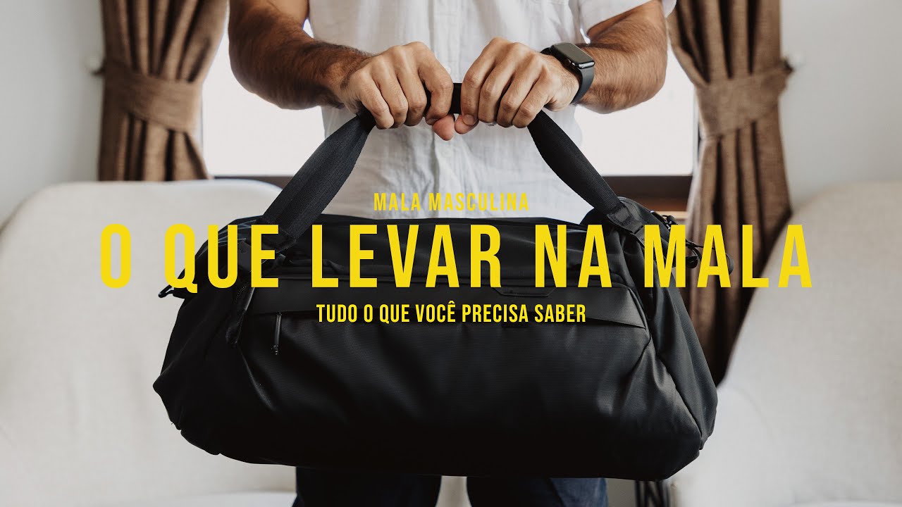 🎒 MALA MINIMALISTA PARA HOMENS: O Que Levar em Viagens? ️ - YouTube