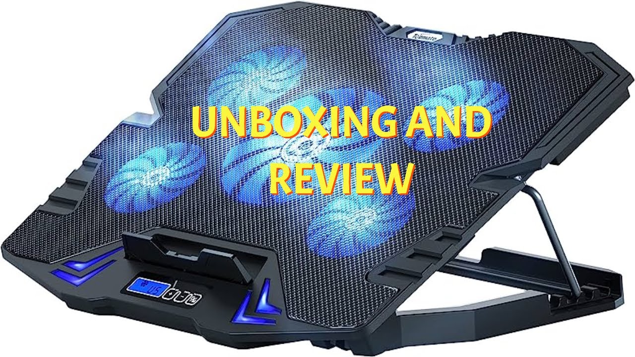 TopMate C5 12-15.6 inch Gaming Laptop Cooler Cooling Pad: Unboxing and ...