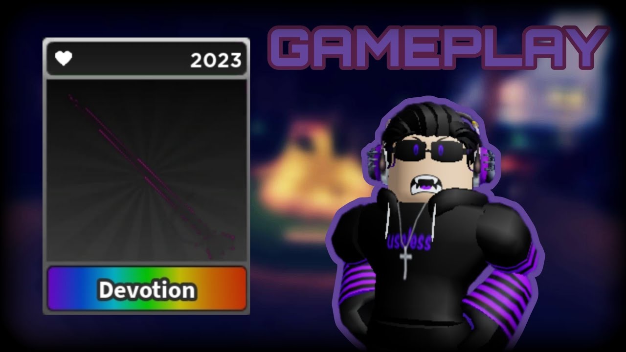 Devotion Knife Gameplay 💜🔪 | Roblox Survive the Killer - YouTube