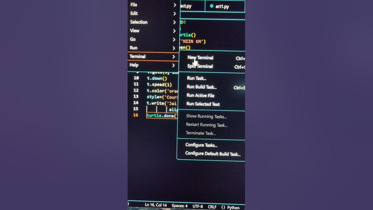 draw shree ram ji using python | VS code #shorts #python - YouTube