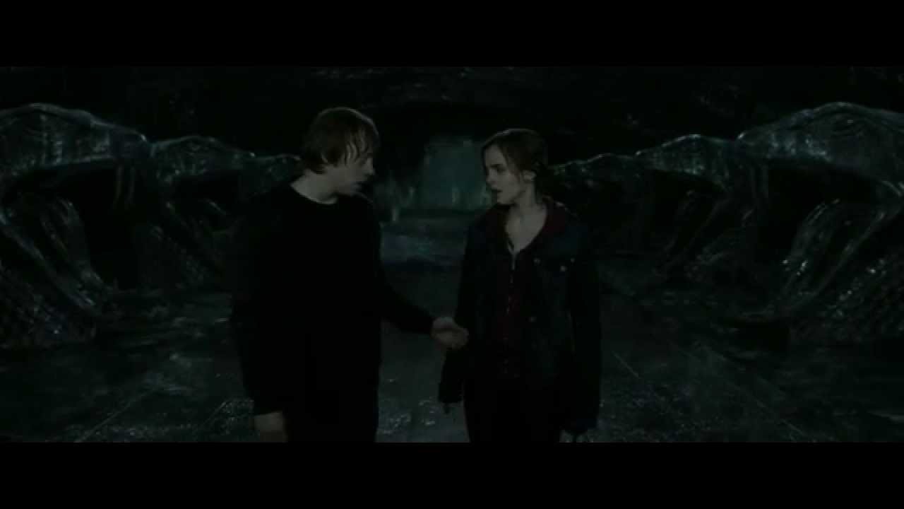 Ron And Hermione First Kiss Harry Potter And The Deathly Hallows 2 Hd Youtube