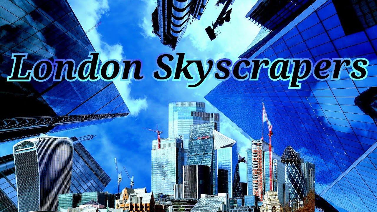 4K | London Skyline | London Skyscrapers | Walking Tour | London City ...