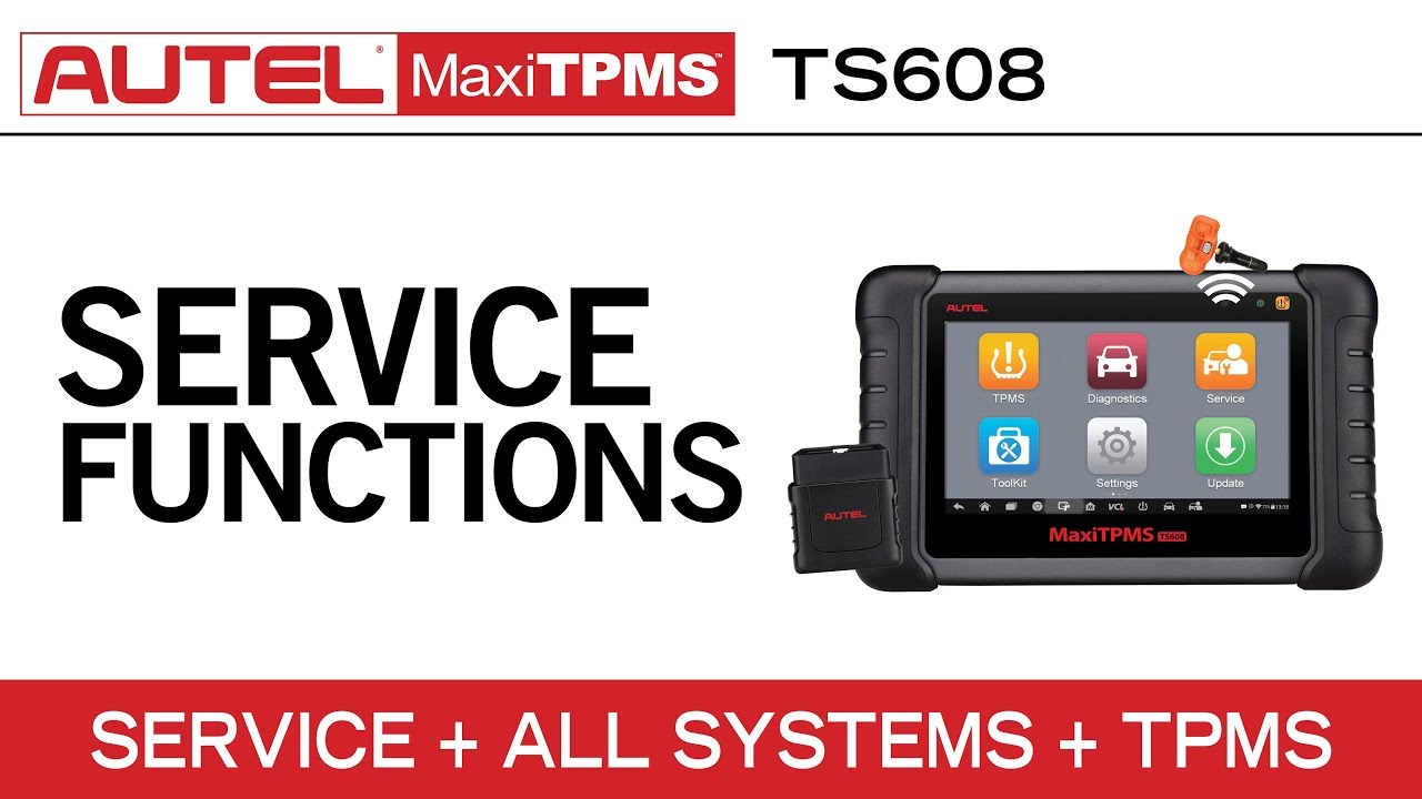 Autel MaxiTPMS TS608 — Advanced Service Functions + All Systems ...