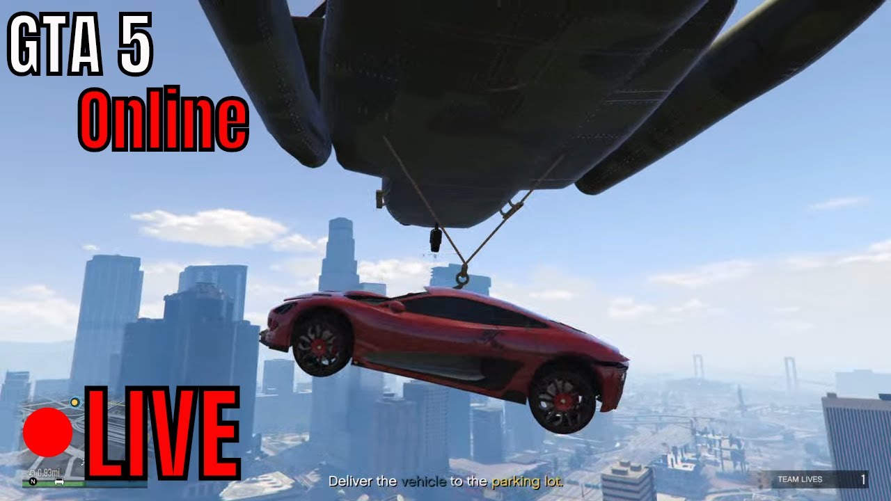 🔴 GTA 5 Online / LIVE : Flying Car XD - YouTube