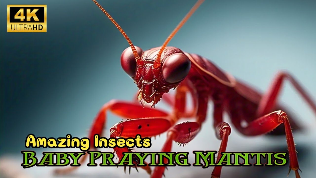 Amazing Insects 4K UHD | Kungfu Mantis | Baby Praying Mantis - YouTube
