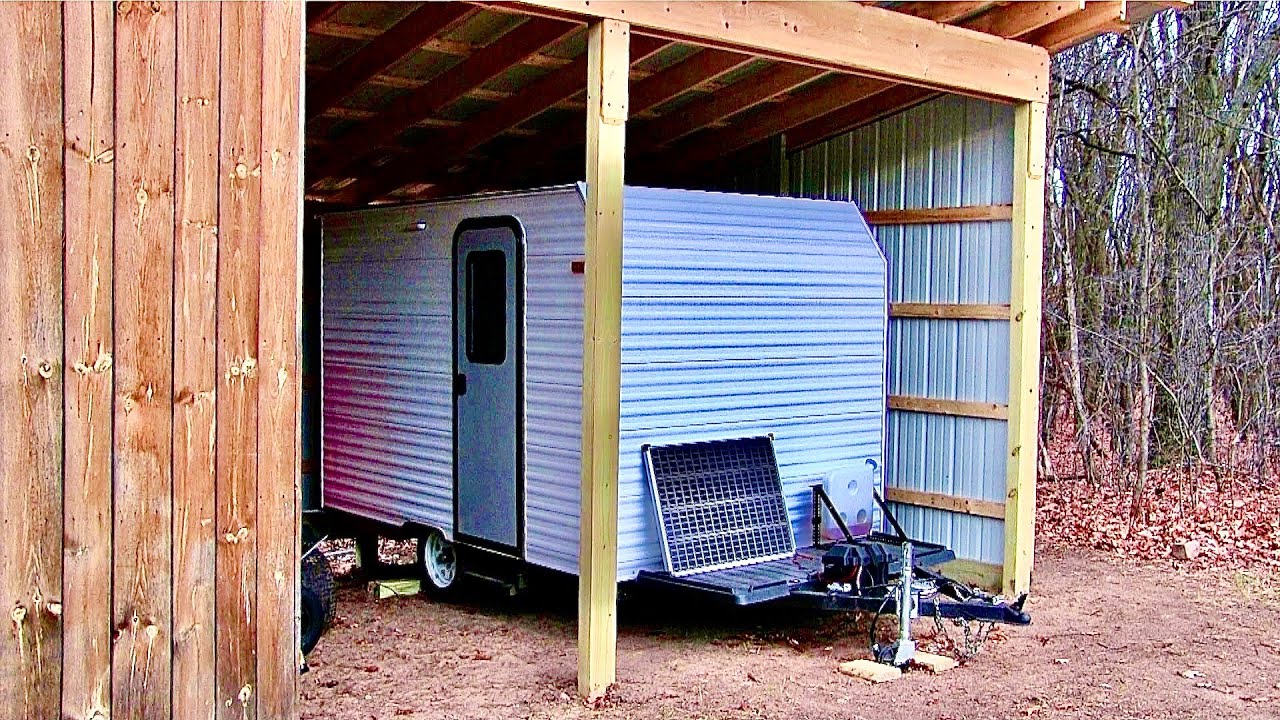DIY camper shed build start to finish - YouTube