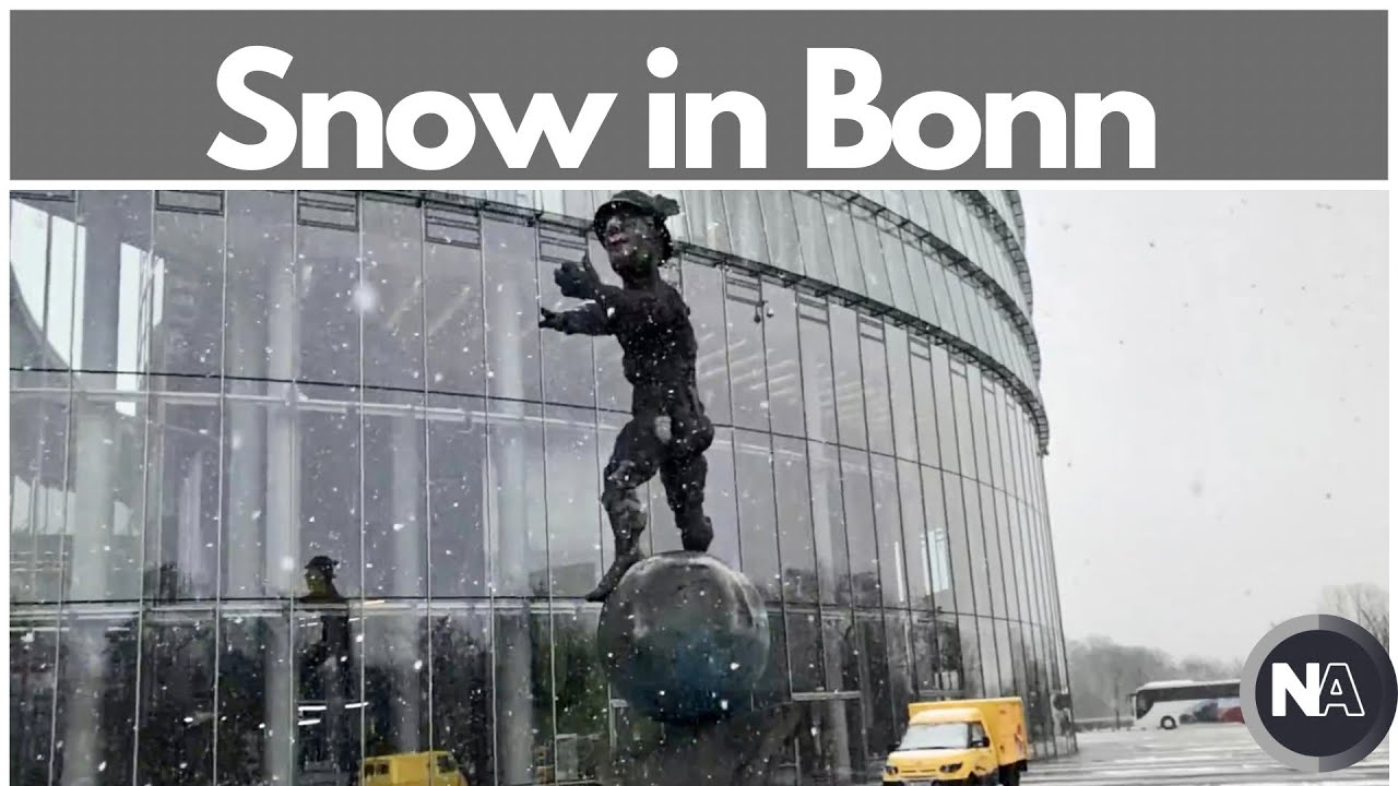 Snow in Bonn - 2021 - Driving around - YouTube