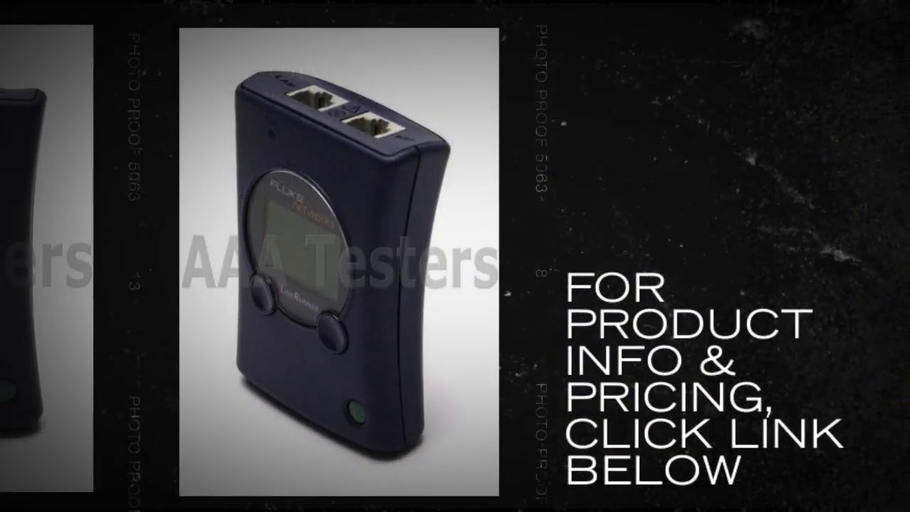 Fluke Networks LinkRunner Network Multimeter NEW - YouTube