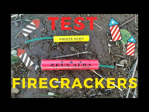 FIRECRACKERS TEST - Fiesta alba vs Zeus alba - YouTube