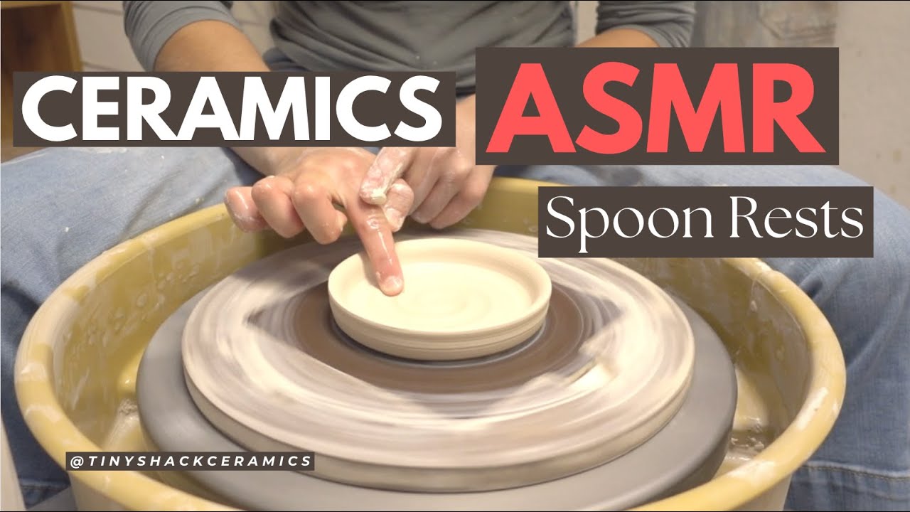 Making Ceramic Spoon Rests - ASMR - No Talking - YouTube