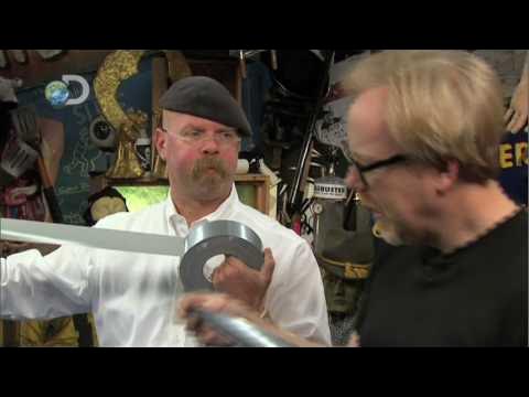 MythBusters - Duct Tape Hour - Duct Tape Car Lift - YouTube