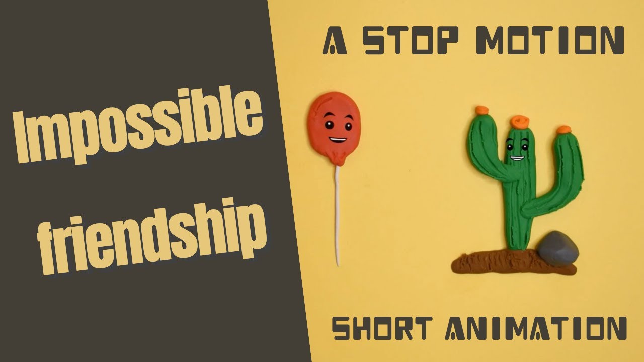 Cactus and Balloon Friendship | STOP-MOTION Animation - YouTube