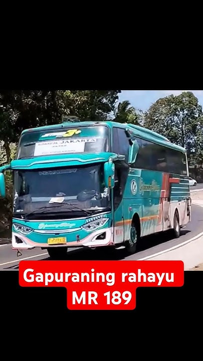 Manuver gagah bus gapuraning rahayu MR 189 menikung meluncur deras! - YouTube