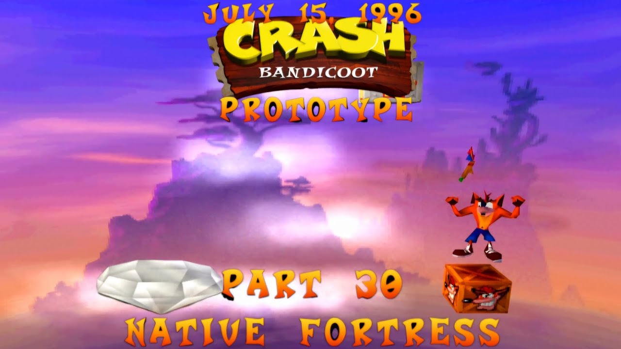Crash Bandicoot 1 Beta: (July 15, 1996) Part 30: Native Fortress - YouTube