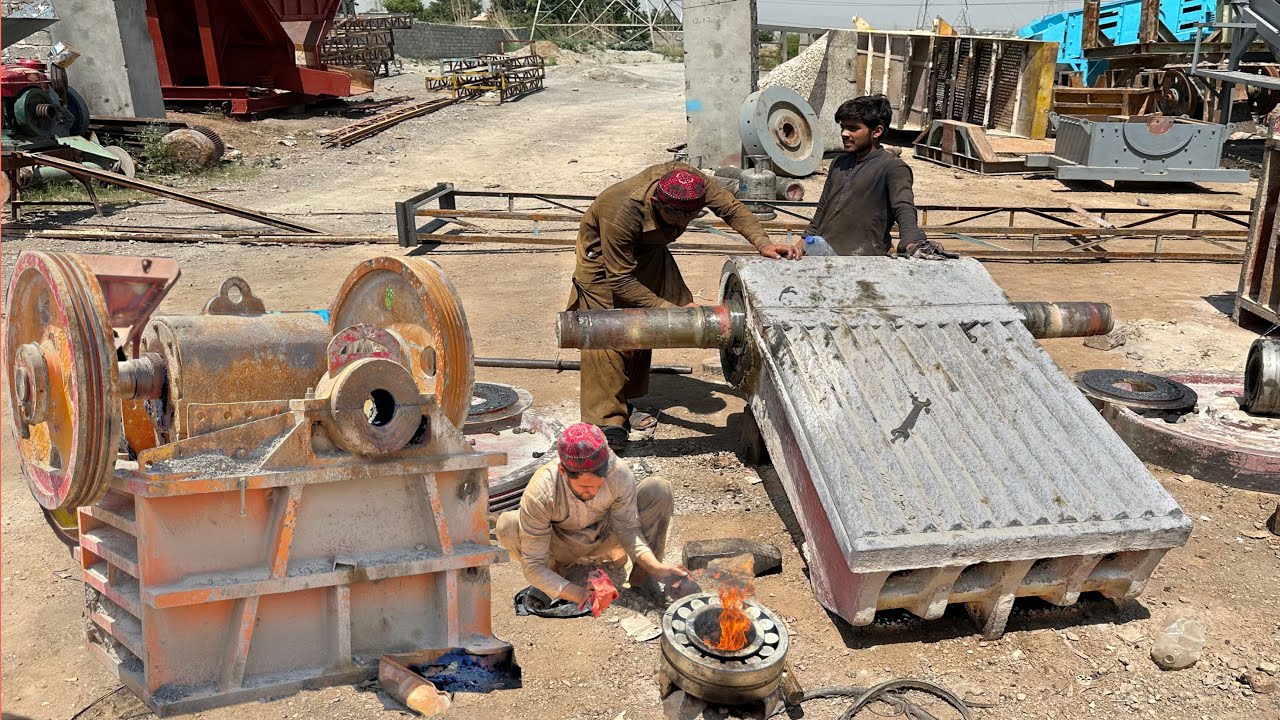 Amazing Hard Working Young Boys Complete Restoration Stone Crusher ...