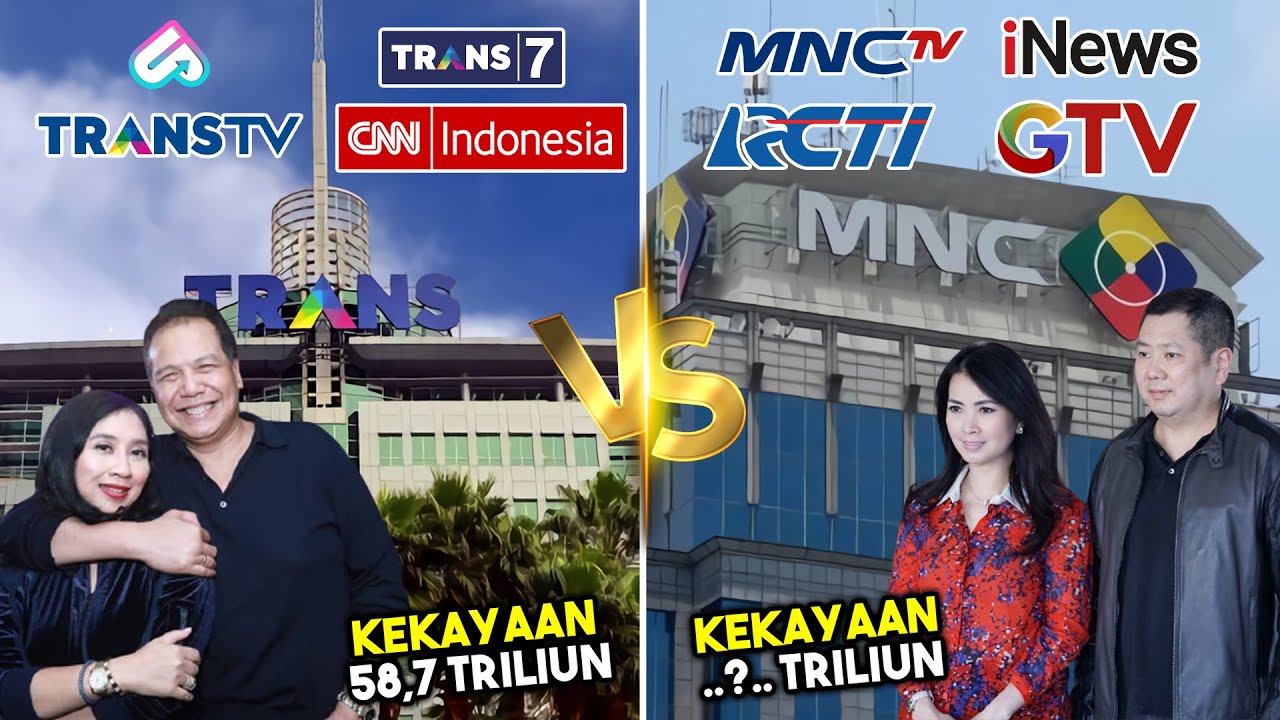 PENGUASA MEDIA NUSANTARA! PERBANDINGAN STASIUN TV TERBESAR DI INDONESIA ...