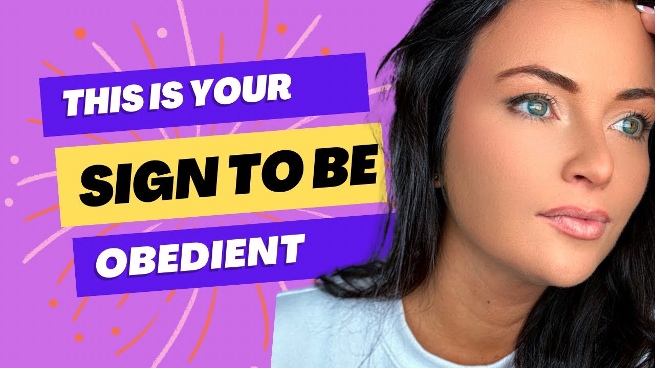 This is your SIGN from God to be obedient!🔥🙏 - YouTube