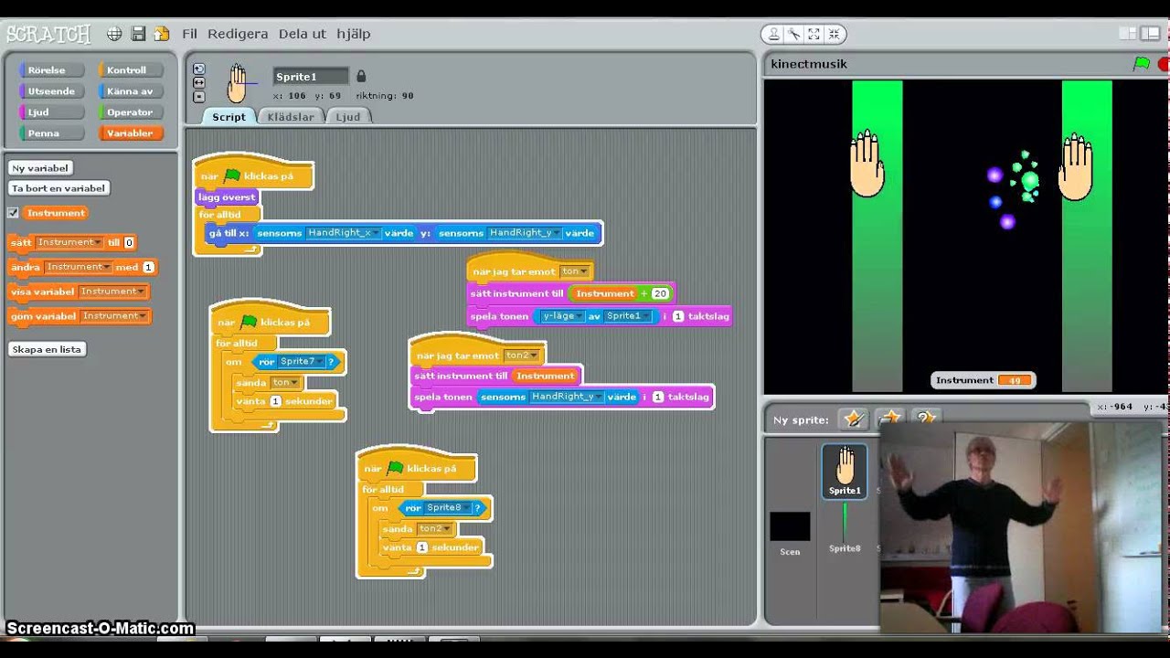 Scratch and Kinect - YouTube