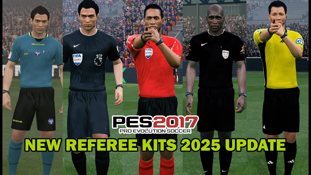 PES 2017🔥NEW REFEREE KITS 2025 UPDATE - YouTube