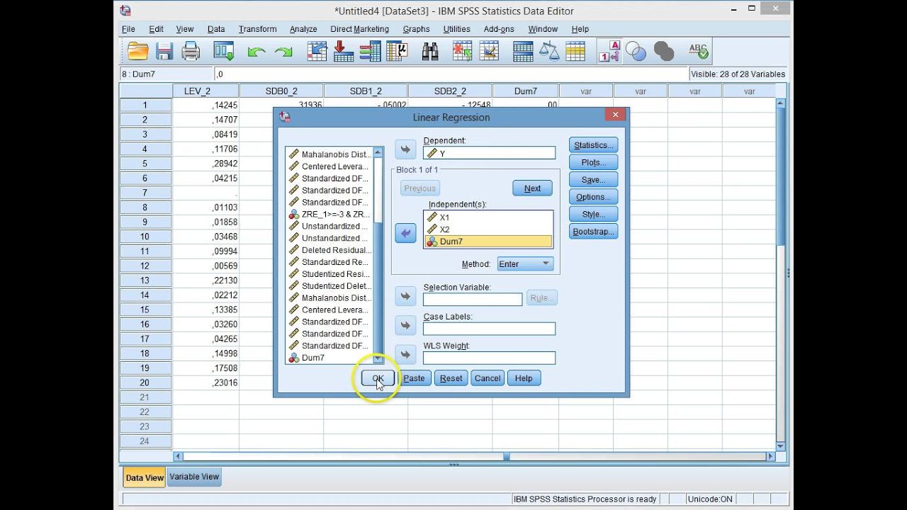 Spss v23 Extreme observaties detecteren Oplossen - YouTube