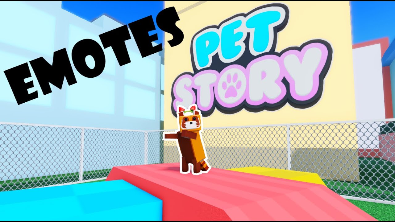EMOTES in PET STORY!! A Roblox Game!! - YouTube
