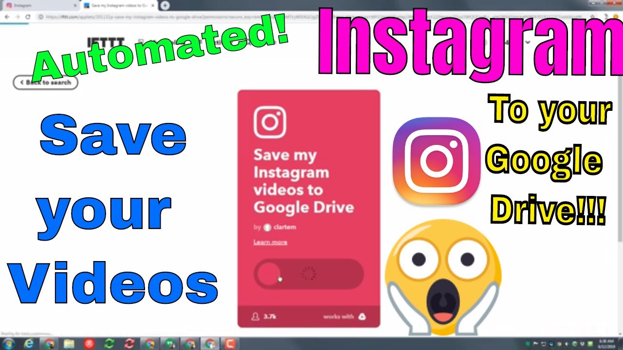 Add your Instagram Videos to your Google Drive with IFTTT - IF This ...