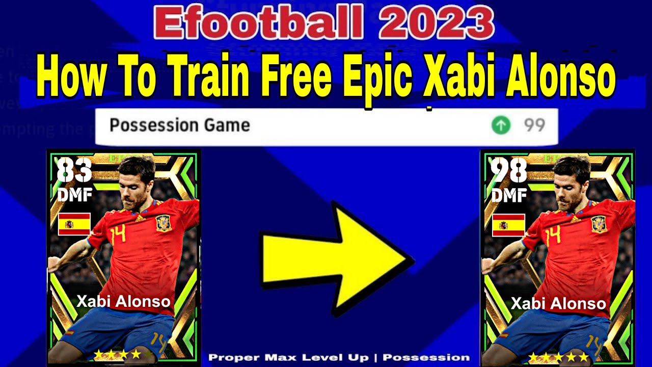 Xabi Alonso Max Training Tutorial In Efootball 2023 | Xabi Alonso ...
