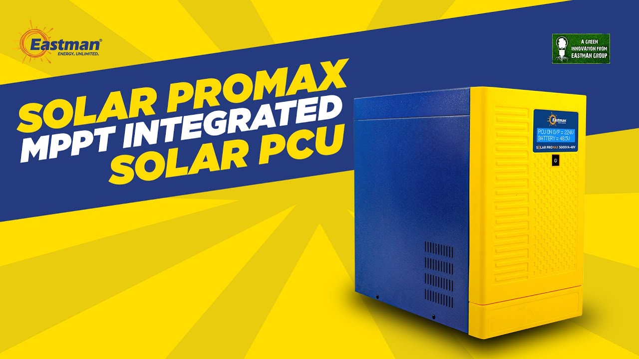 SOLAR PROMAX- MPPT Integrated Solar PCU | Best Solar Inverter for Home ...